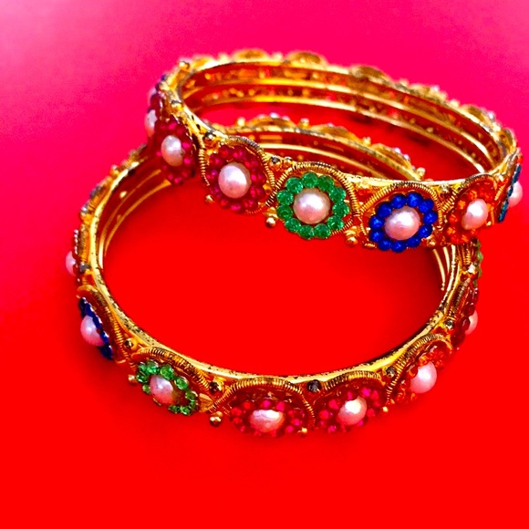 Jewelry | Beaded Bangles | Poshmark